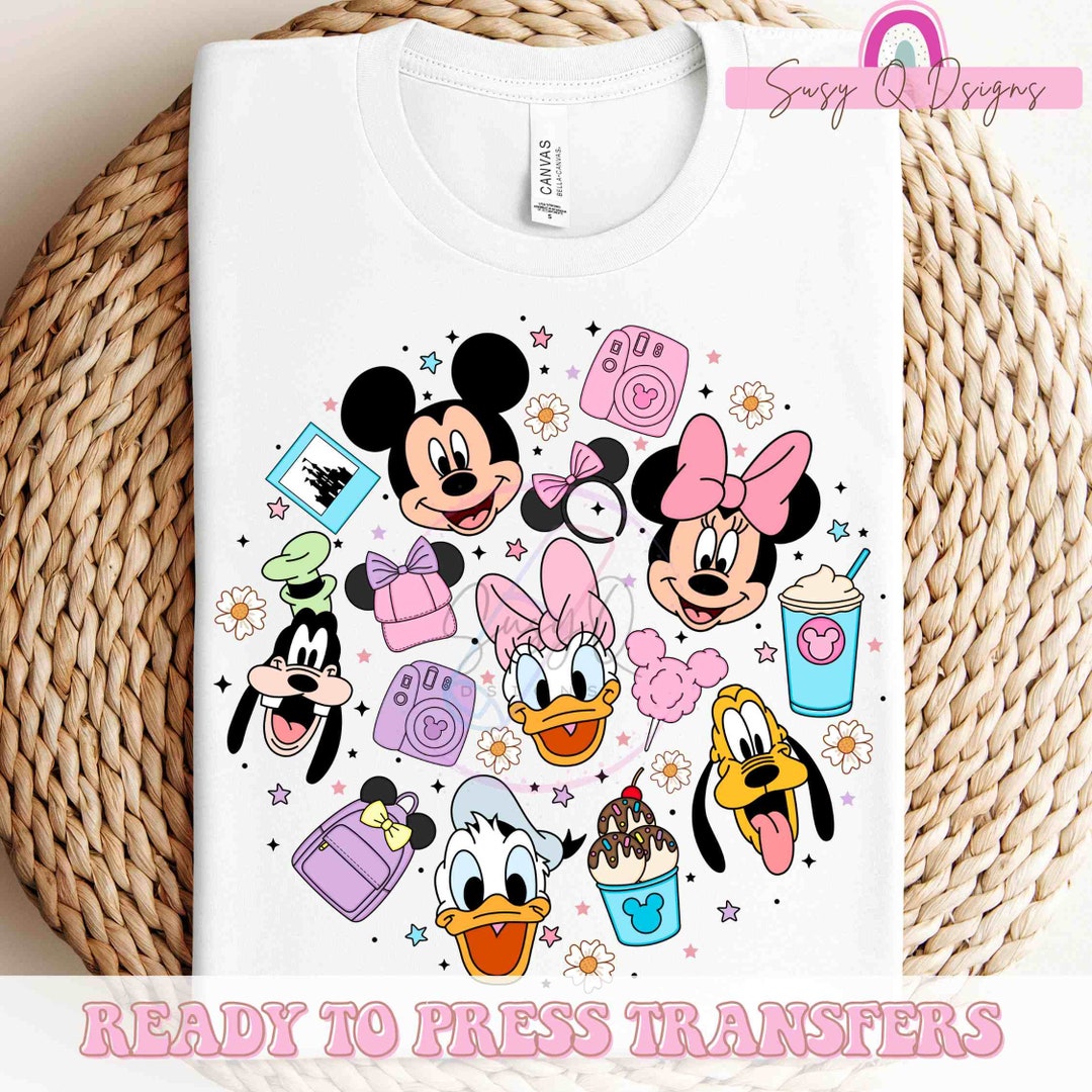 Mickey and Friends HTV and Sublimation Image Transfers, Mickey Friends ...