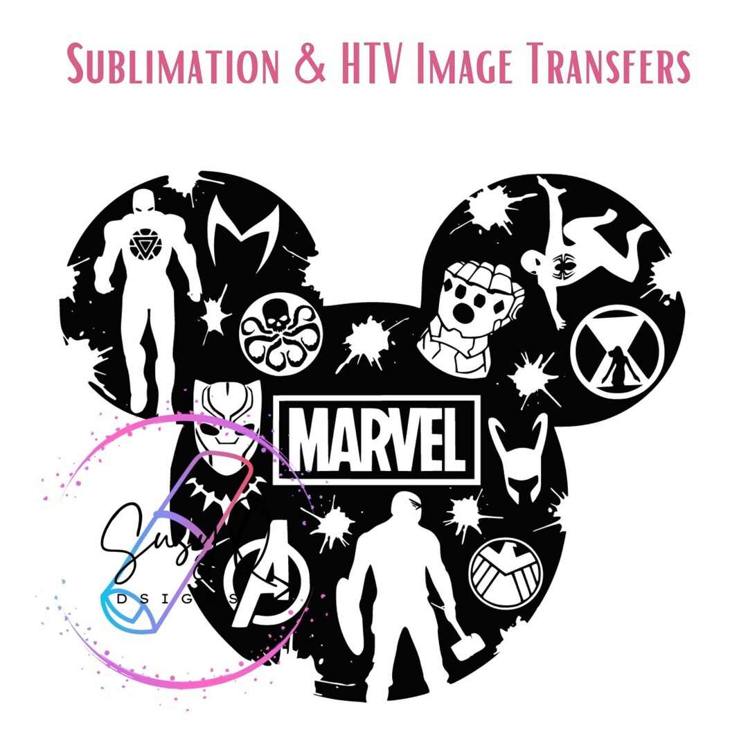 Marvel Avengers Image Transfers, Avengers Htv and Sublimation Prints ...