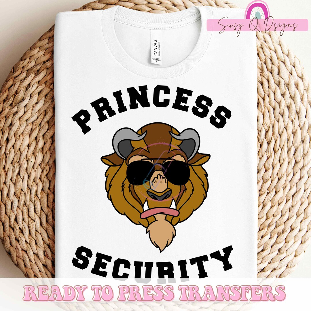 Beast Princess Security Image Transfers, Princess Security Iron on ...