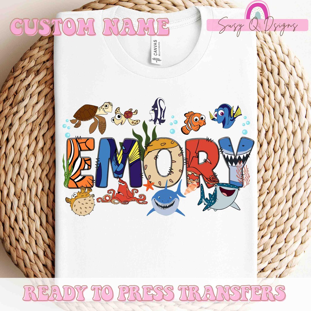 Custom Nemo Name HTV and Sublimation Image Transfer - Etsy