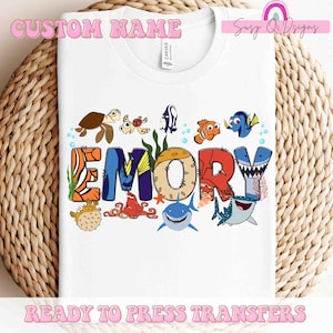 Custom Nemo Name HTV and Sublimation Image Transfer - Etsy