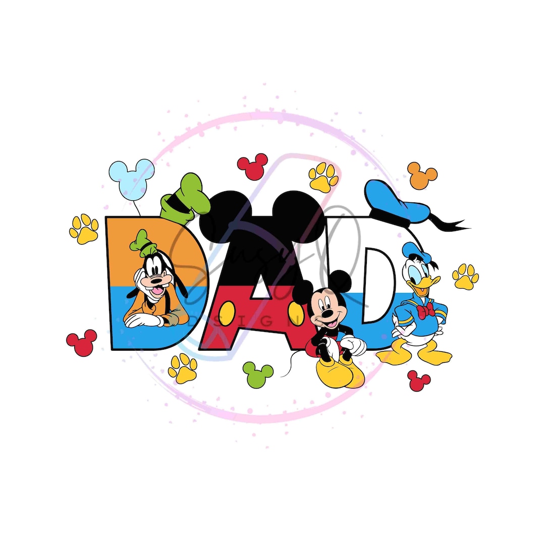 Disney Mom Dad Image Transfers, Disney Mom Sublimation, Disney Dad Htv ...