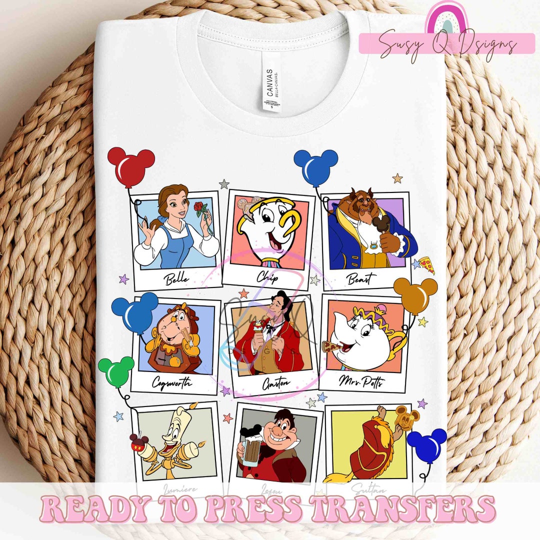 Disney Princess Belle and Friends Image Transfers, Disney Princess ...