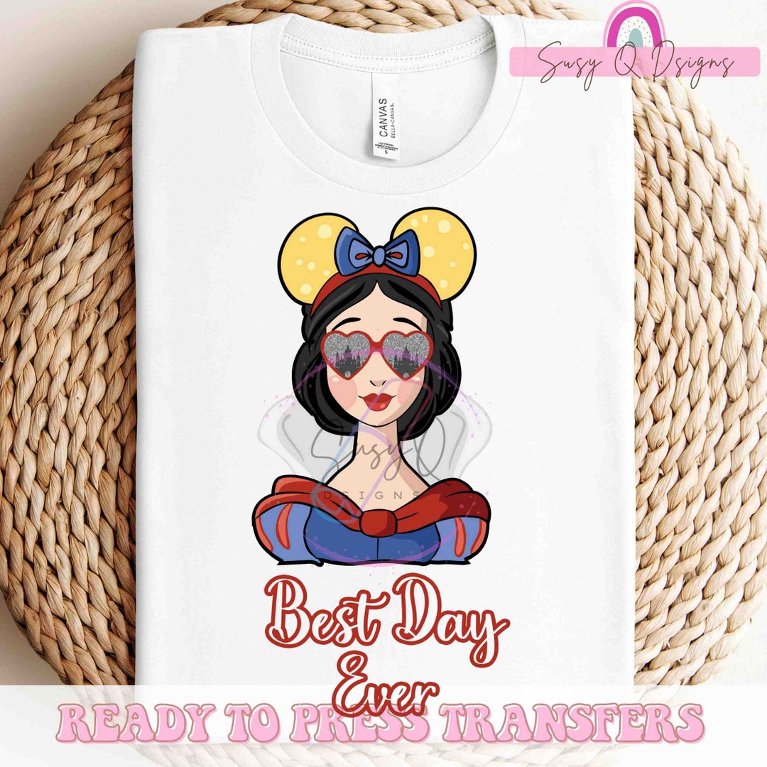 Snow White Best Day Ever Image Transfers, Princess Best Day Ever, Snow ...