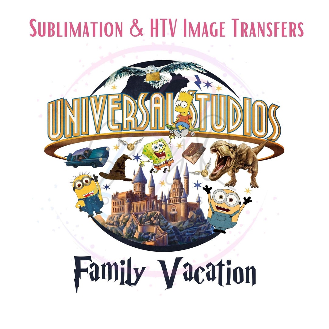 Universal Studios Image Transfers Universal Studios Family - Etsy