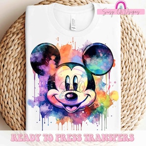 Colorful Mickey HTV and Sublimation Image Transfers, Disney Family ...