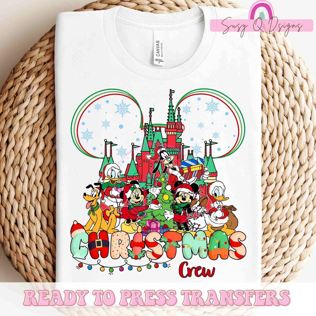 Christmas Mickey Crew HTV and Sublimation Image Transfer, Mickey and ...
