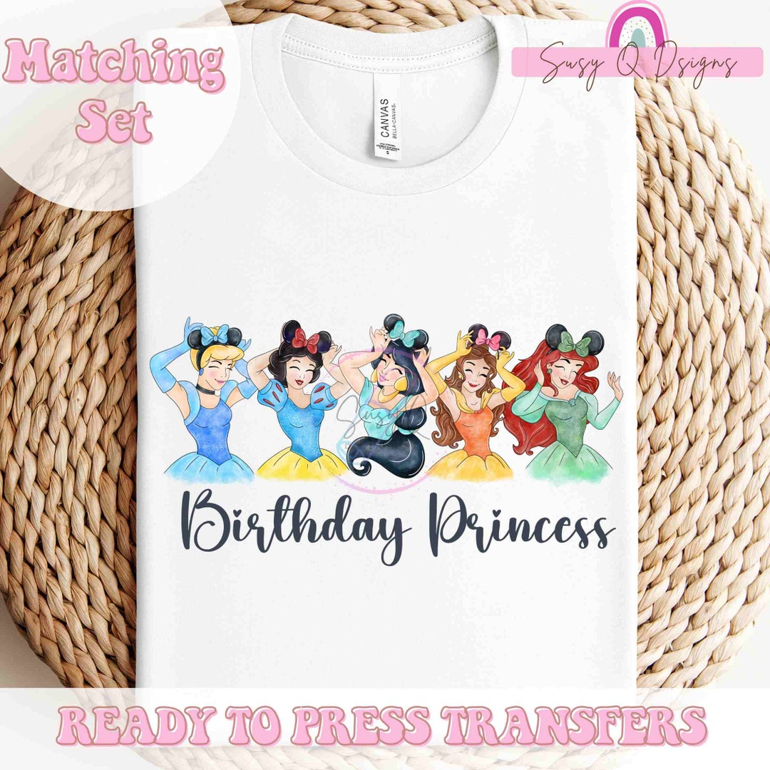 Birthday Princess and Squad HTV and Sublimation Image Transfers ...