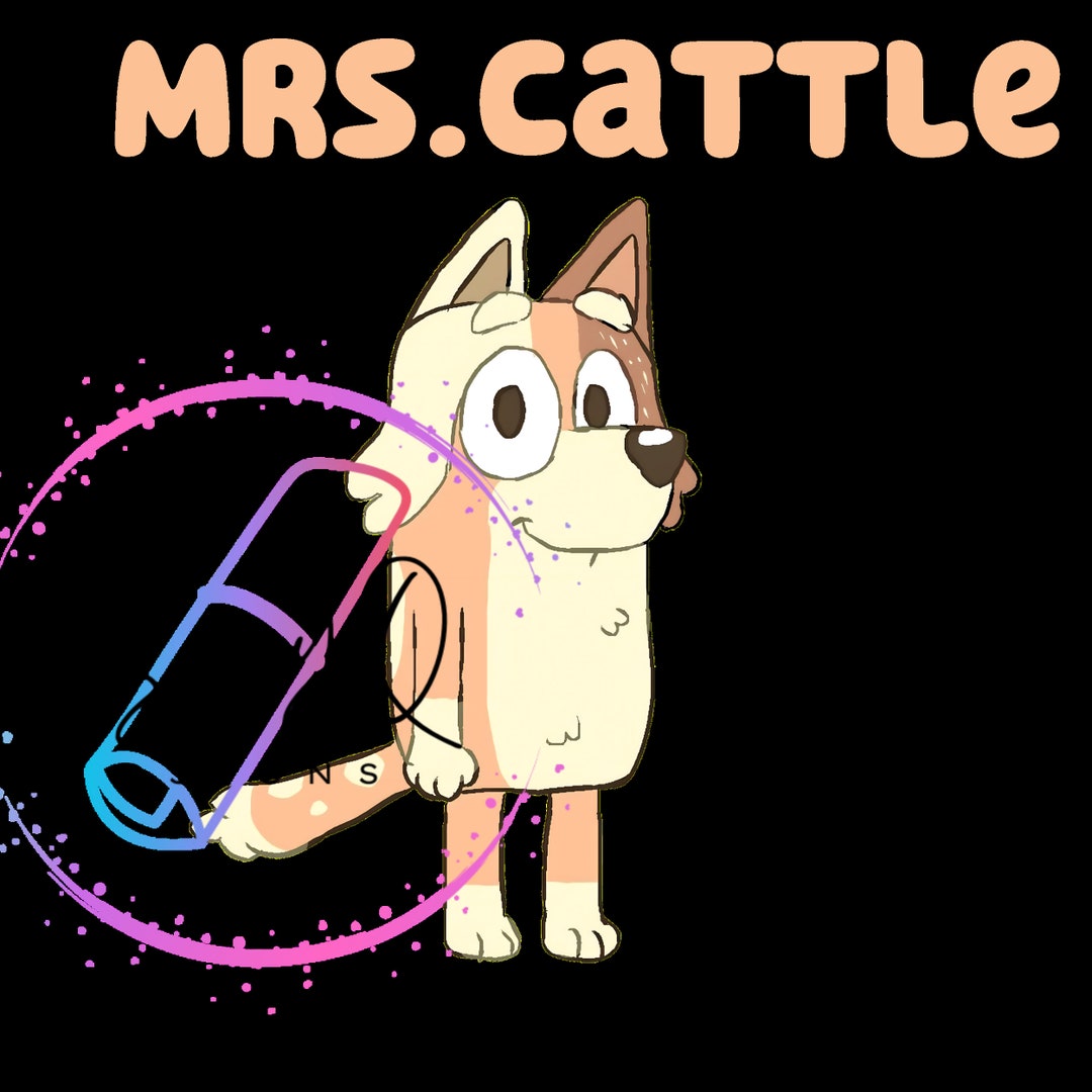 Mrs. Cattle Bluey and Family Image Transfers Bluey - Etsy Canada