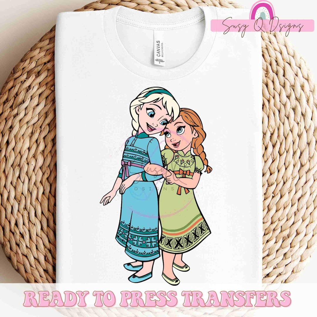 Frozen Elsa Anna Image Transfers, Elsa and Anna Sublimation Prints ...