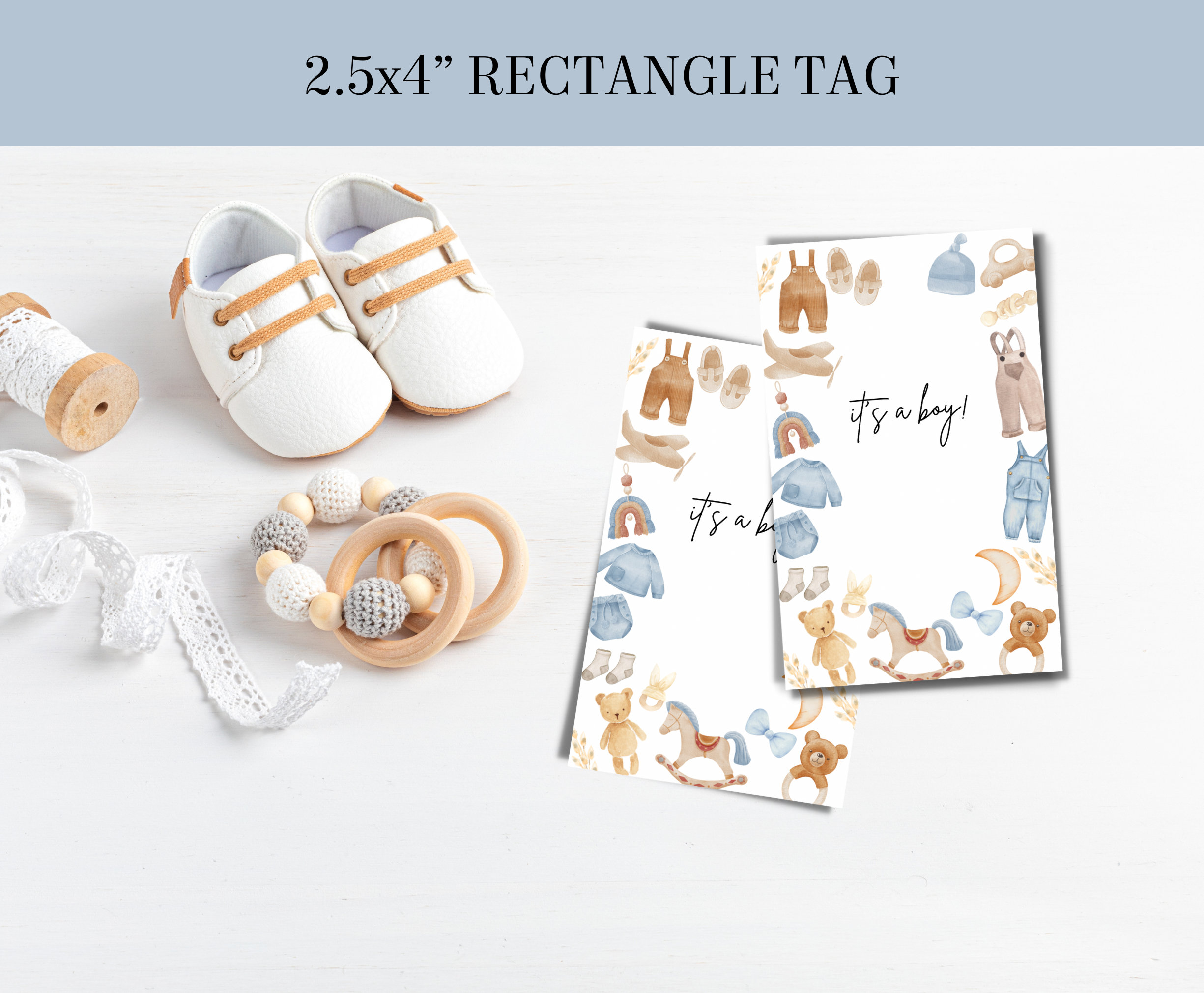 Printable It's a Boy Gift Tag Baby Shower Gift Tag - Etsy