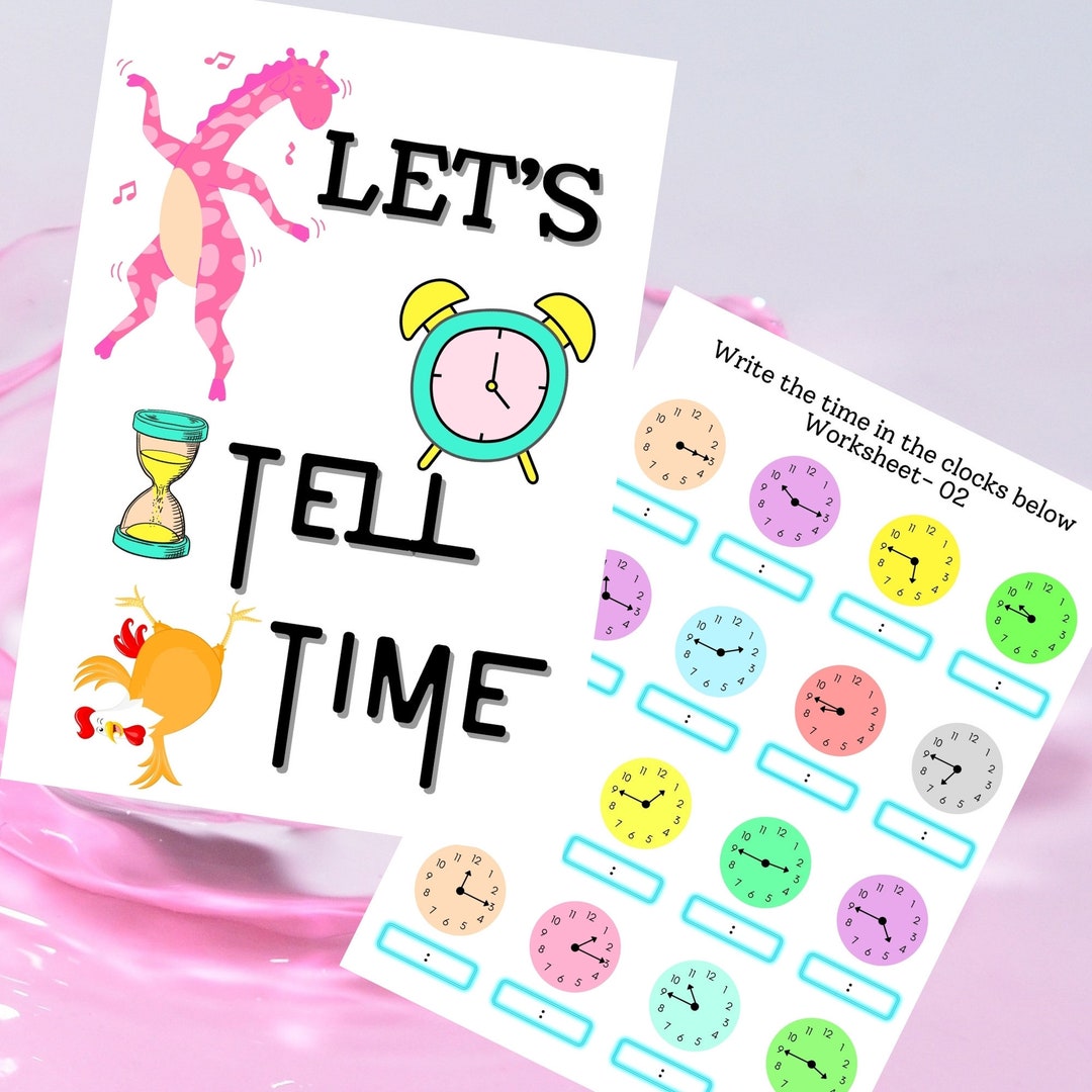 Telling Time Printable, Kids Worksheet, What Time It Is, Let's Tell ...