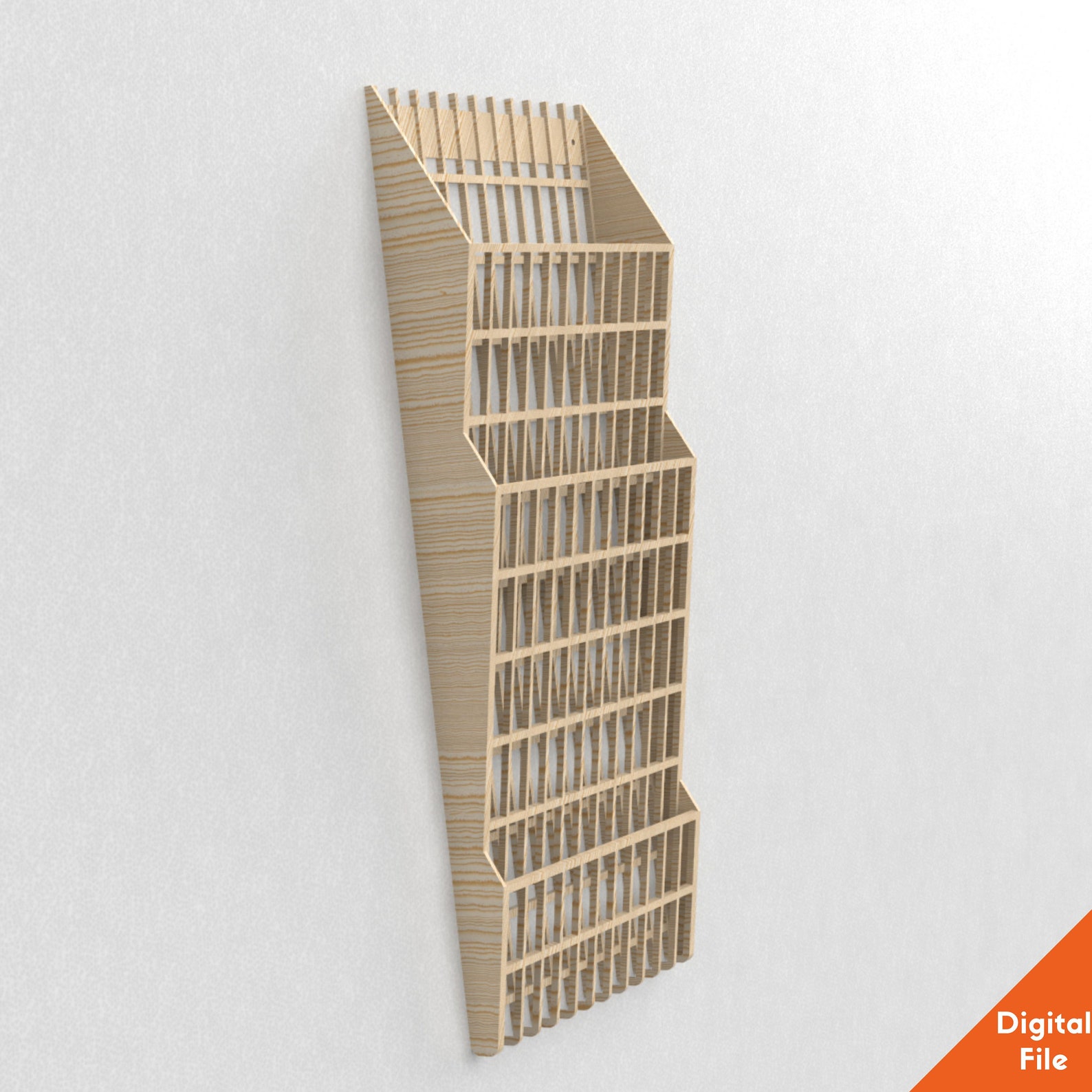 Magazine Rack, Wood Magazine Shelf, Wall Mounted Magazine Rack ...