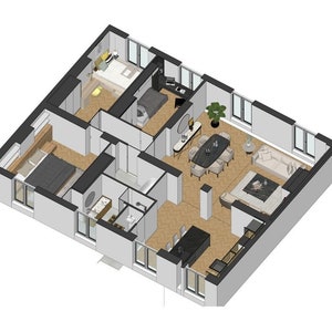 3D Plan, 2D to 3D Plan, Photorealistic Rendering, Plan Visualization ...