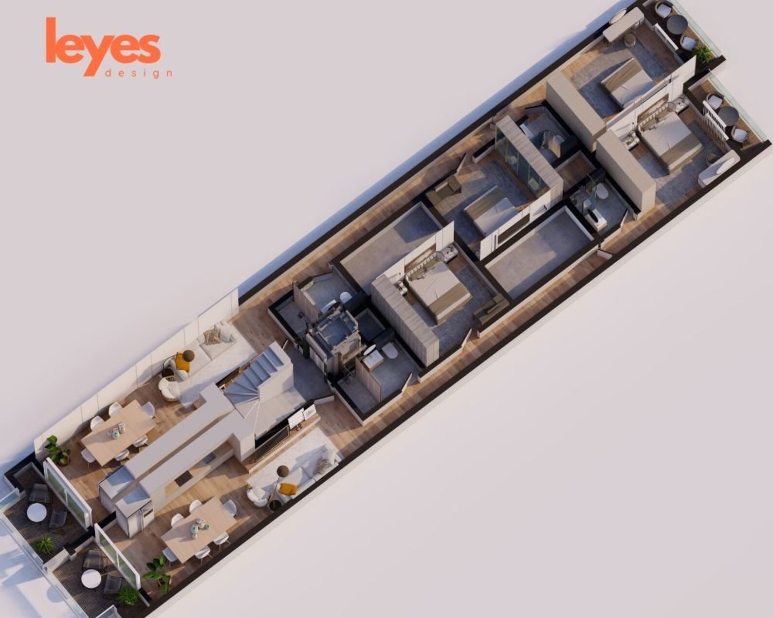 3D Plan, 2D to 3D Plan, Photorealistic Rendering, Plan Visualization ...