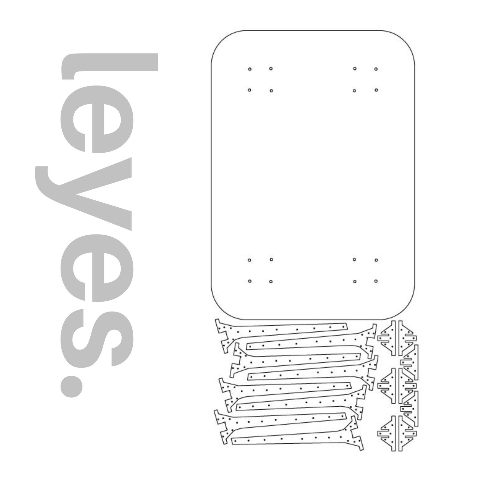 Wood Plywood Table. Laser Cut CNC. Table Home Office. - Etsy