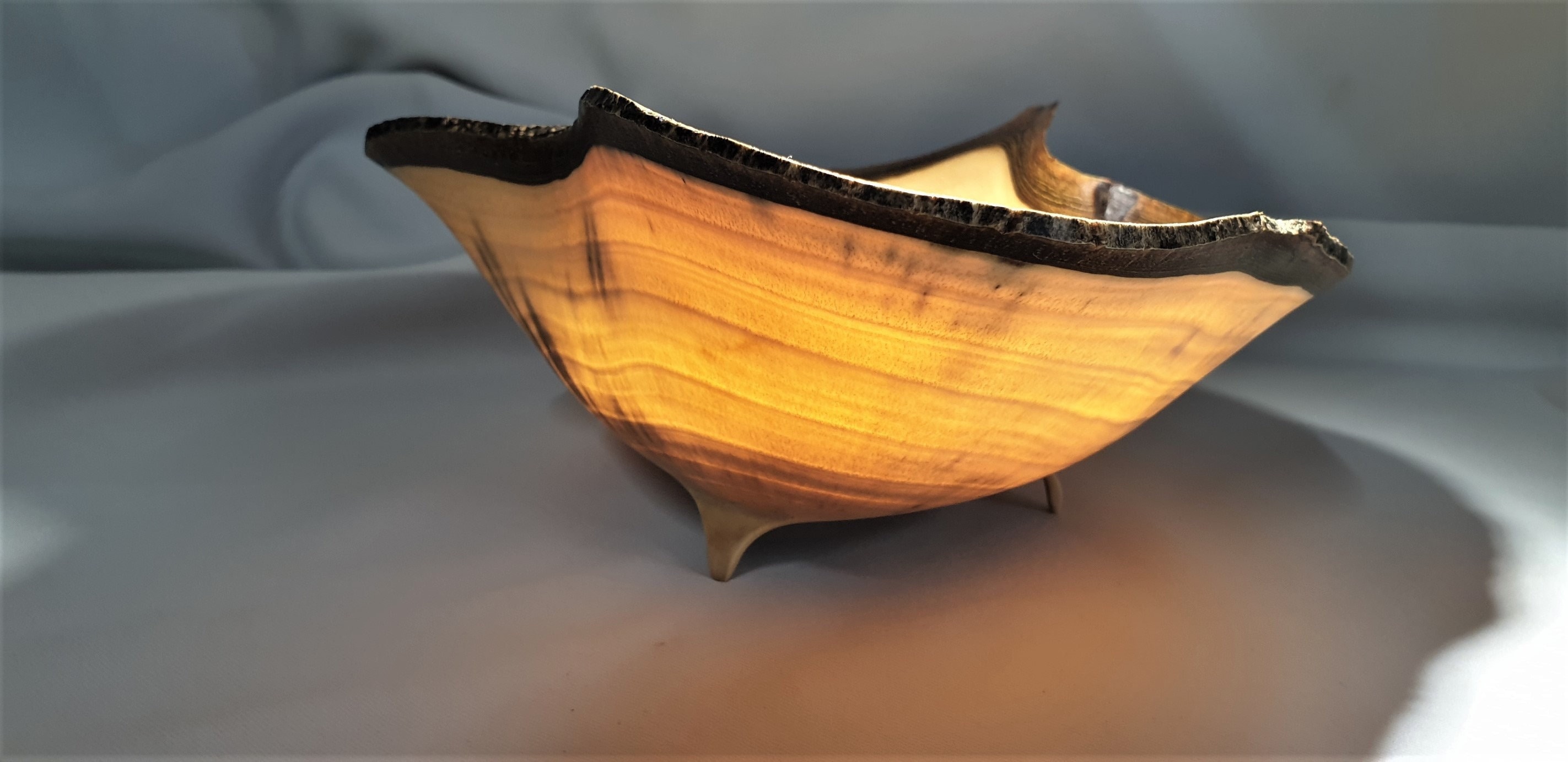 Live Edge Walnut Wavy Bowl, Naturally Deformed, Legged - Etsy