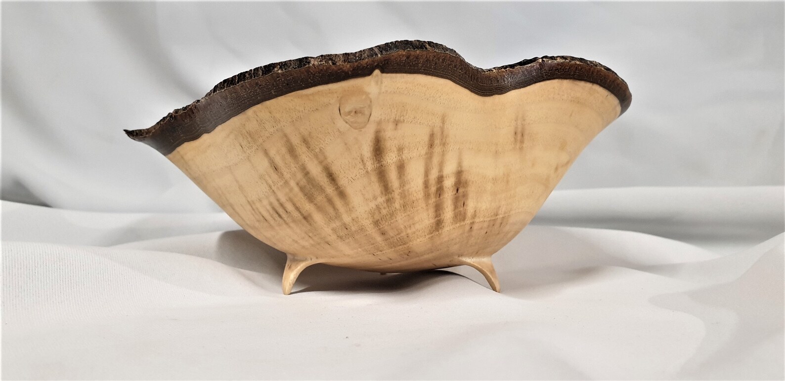 Live Edge Walnut Wavy Bowl, Naturally Deformed, Legged - Etsy