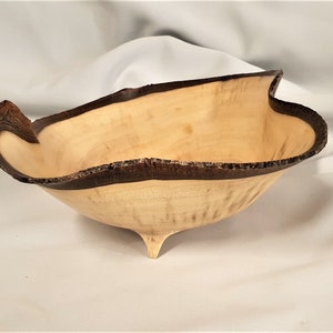 Live Edge Walnut Wavy Bowl, Naturally Deformed, Legged - Etsy