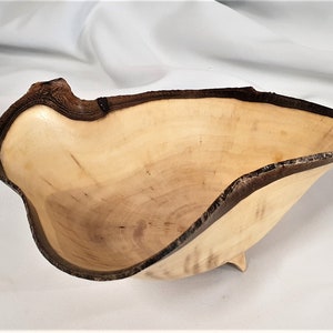 Live Edge Walnut Wavy Bowl, Naturally Deformed, Legged - Etsy