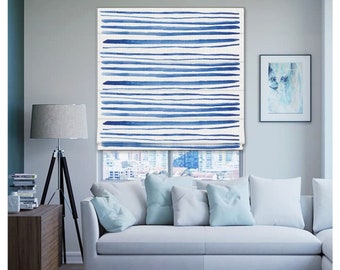 Blue Window Shade - Etsy