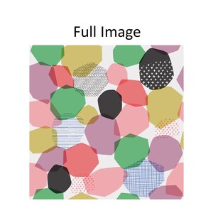 Custom Made Roman Shade, Organic Geometry Colorful Overlapping, Window ...
