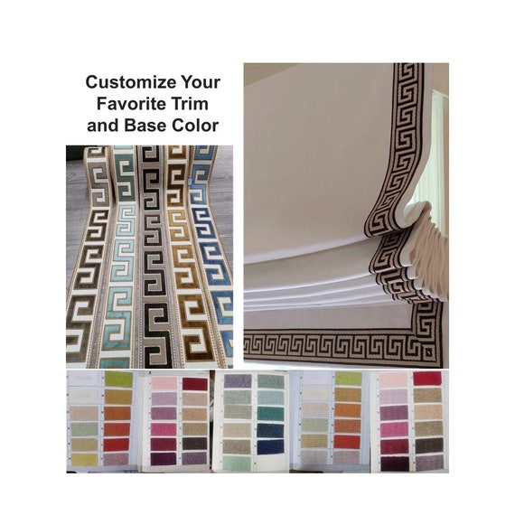Custom Made Customize Classic Roman Shade With Decorative - Etsy