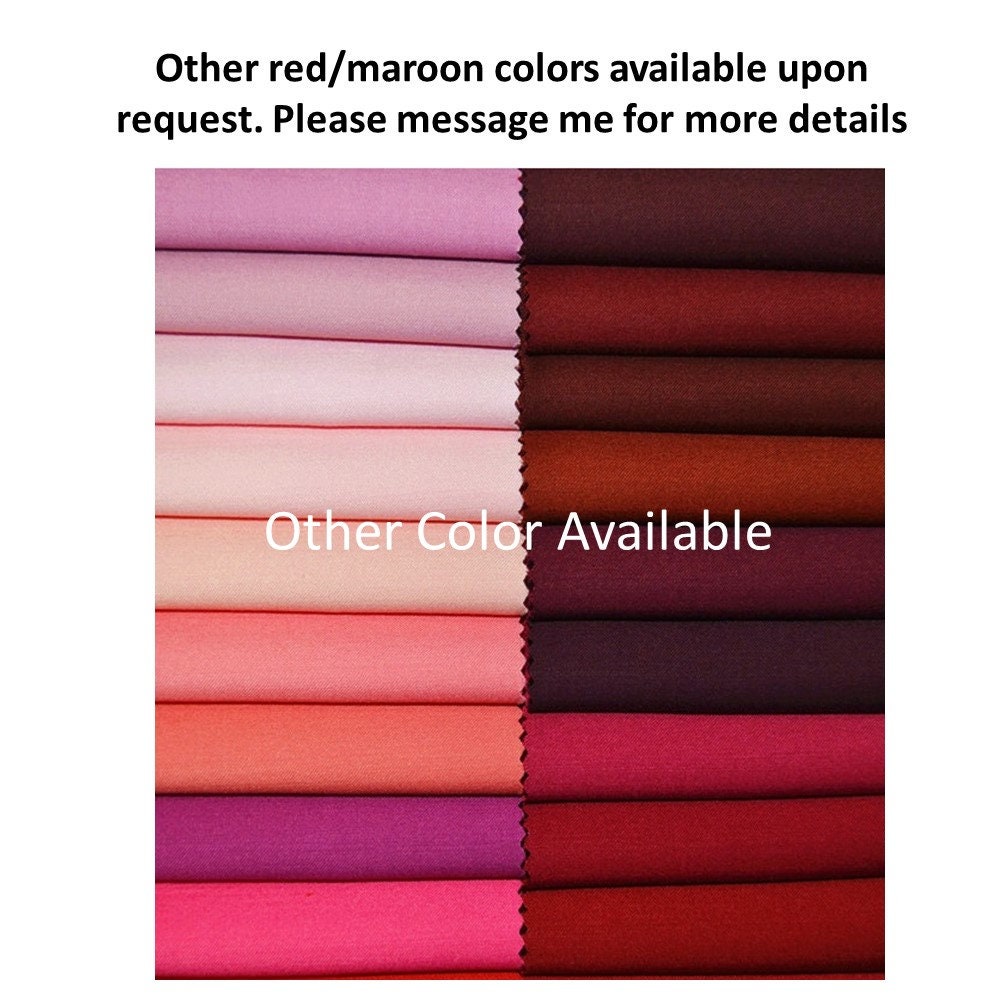 Custom Made Red Burgundy Maroon Hue Window Roman Shade Thick and See ...
