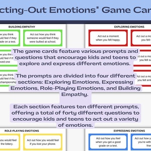 Emotions Game Cards Emotions Printable Counseling Activity Therapy ...