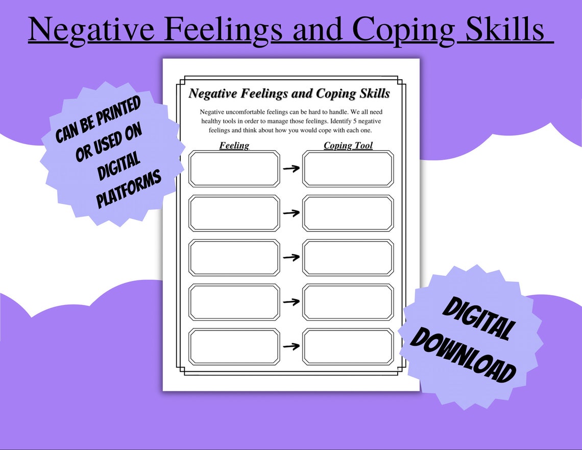 Coping Skills Worksheet | Coping Skills | Healthy Coping Skills ...