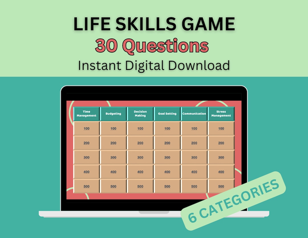 Life Skills Coping Skills Therapy Game Counseling Game Virtual Game ...