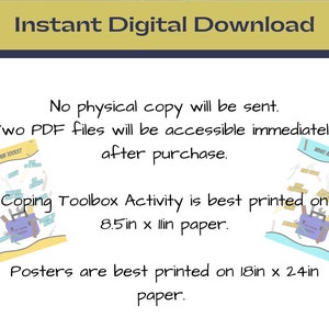 Coping Skills Toolbox Poster School Counseling Therapy Activity ...