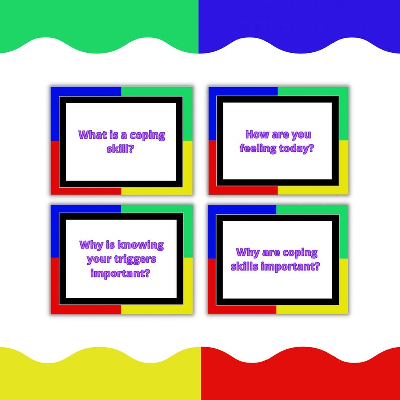 Emotions Game Cards Emotions Printable Counseling Activity Therapy ...