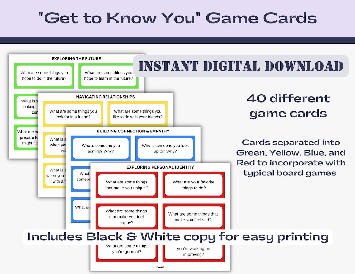 Emotions Game Cards Emotions Printable Counseling Activity Therapy ...