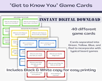 Relationship Game Cards Emotions Printable Teens Counseling Activity ...