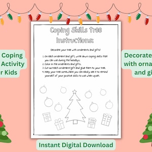 Holiday Print | Coping Skills Worksheet | Coping Skills Tree ...