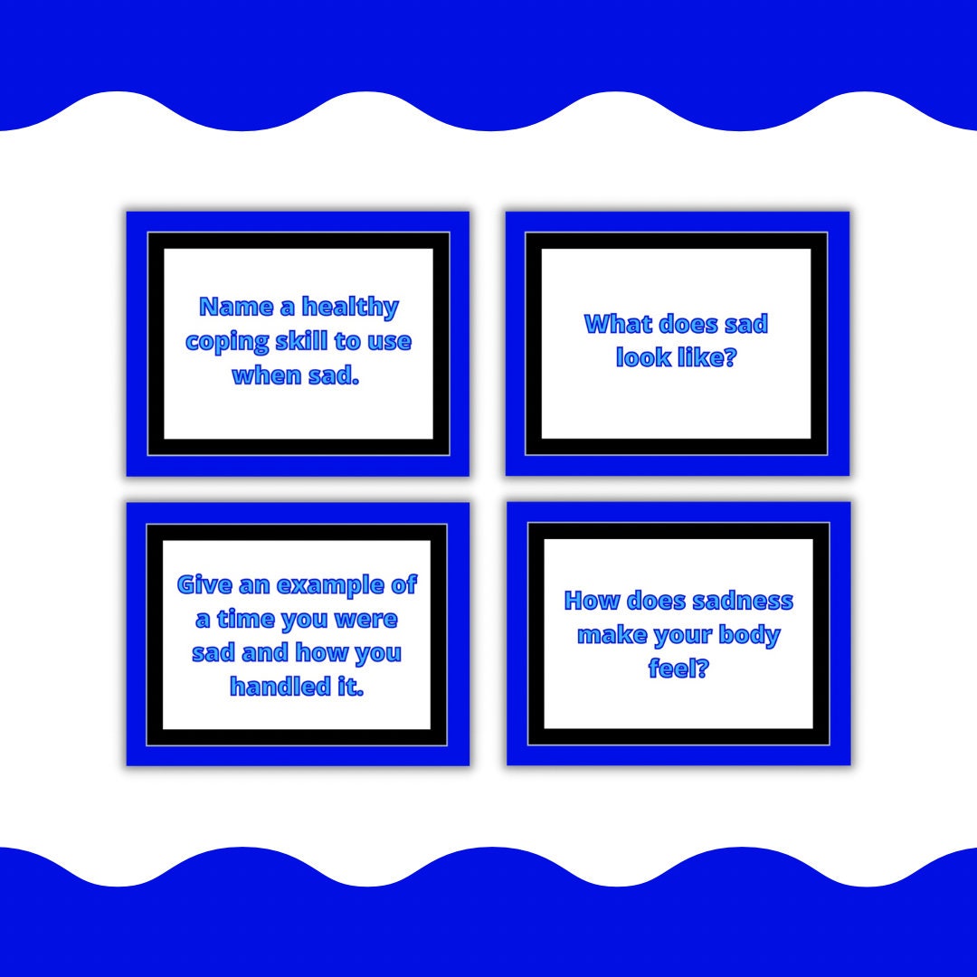 Emotions Game Cards Emotions Coping Skills Coping Skills Cards ...