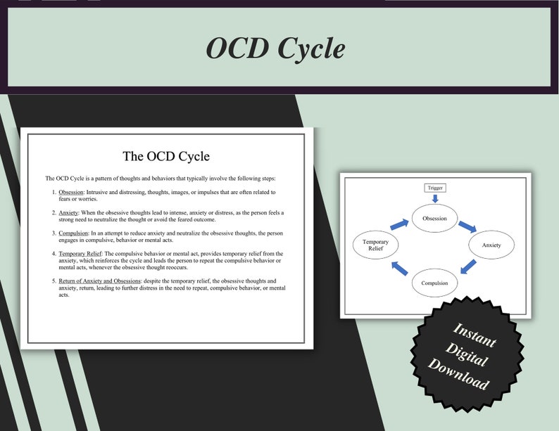 OCD Tracker Symptom Tracker Emotions Worksheets Counseling Printable ...