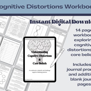 Counseling Worksheets Counseling Workbook Cognitive Therapy Worksheets ...