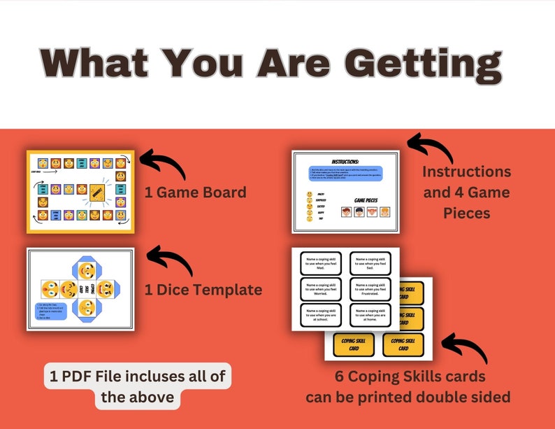 Coping Skills Game Coping Strategies Mental Health Health Ed Emotions ...