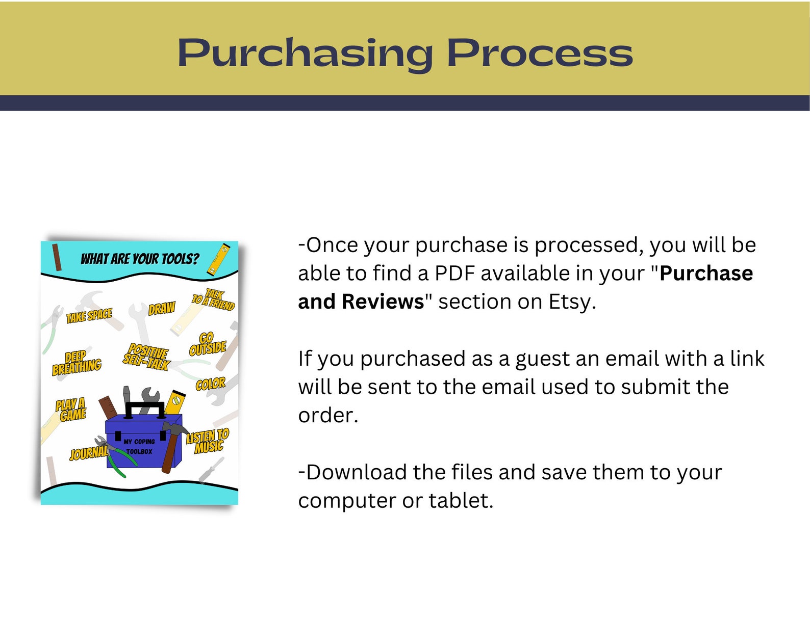 Coping Skills Toolbox Poster School Counseling Therapy Activity ...