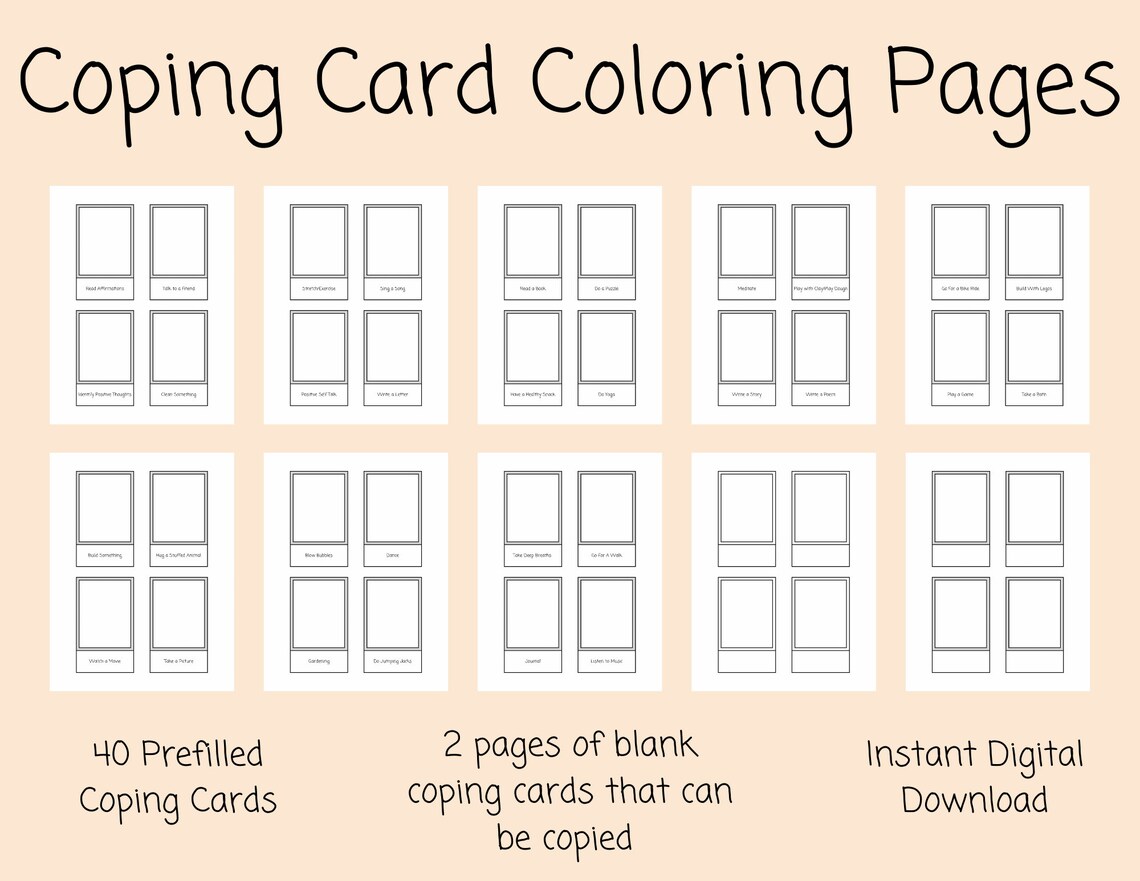 Coping Skills Healthy Coping Skills Coping Skills Cards Coping Cards ...