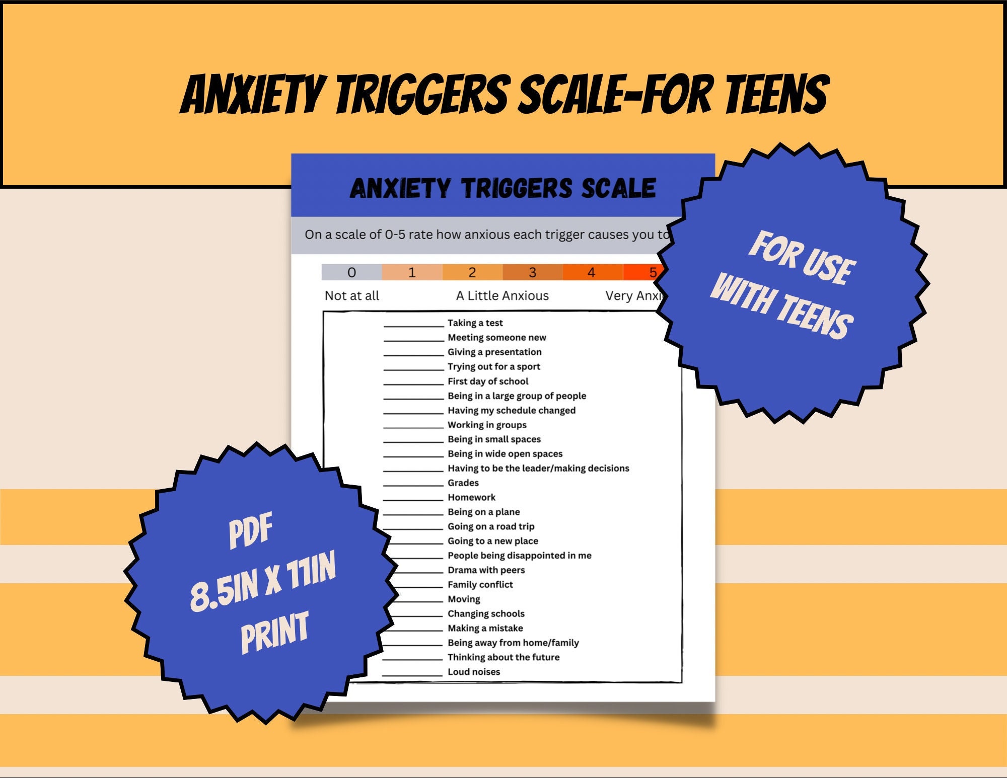Anxiety Worksheet | Emotions Worksheet | Anxiety Worksheet for Teens ...