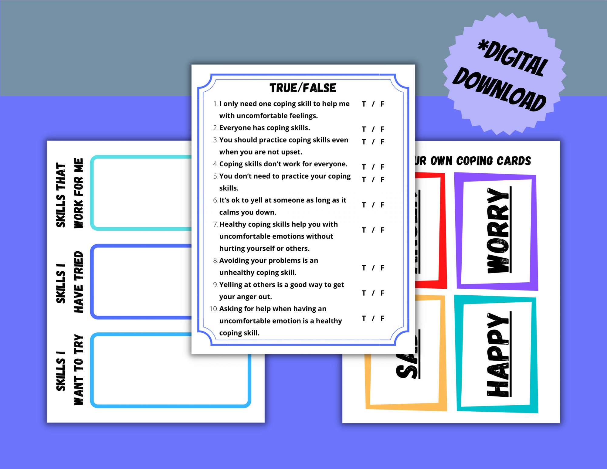 Coping Skills Workbook Coping Skills Emotions Workbook Coping Skills ...