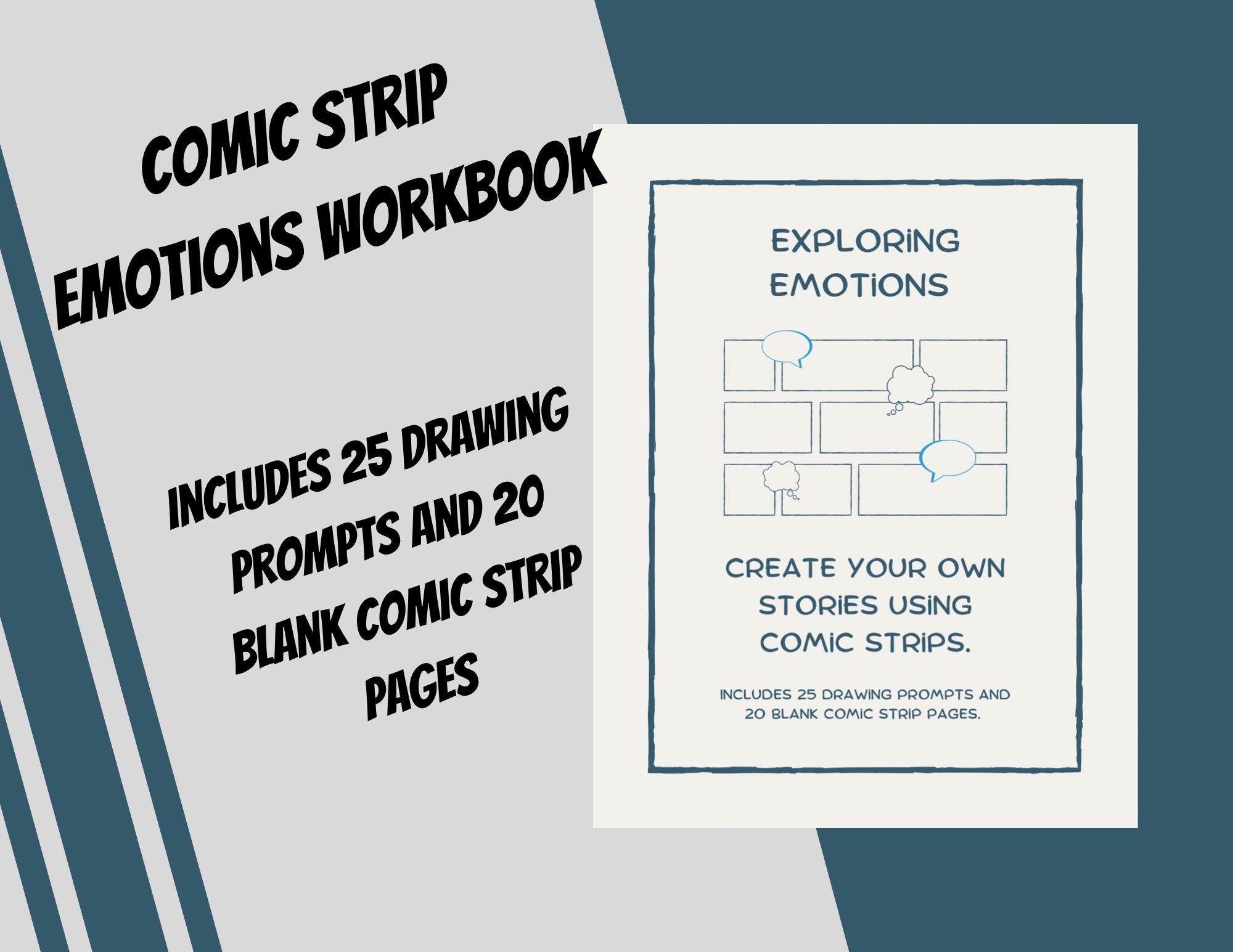 Emotions Worksheets Emotions Art Intervention Creative - Etsy