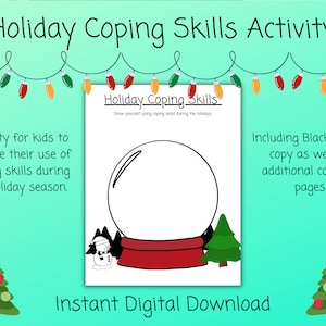 Holiday Coping Skills | Coping Skills Worksheet | Coloring Pages ...