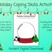 Holiday Coping Skills | Coping Skills Worksheet | Coloring Pages ...