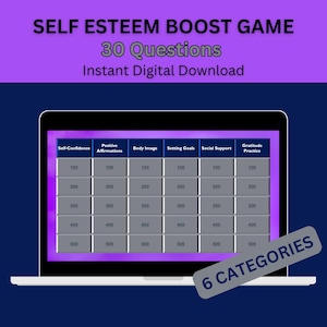 Self Esteem Boost Coping Skills Therapy Game Counseling Game Virtual ...