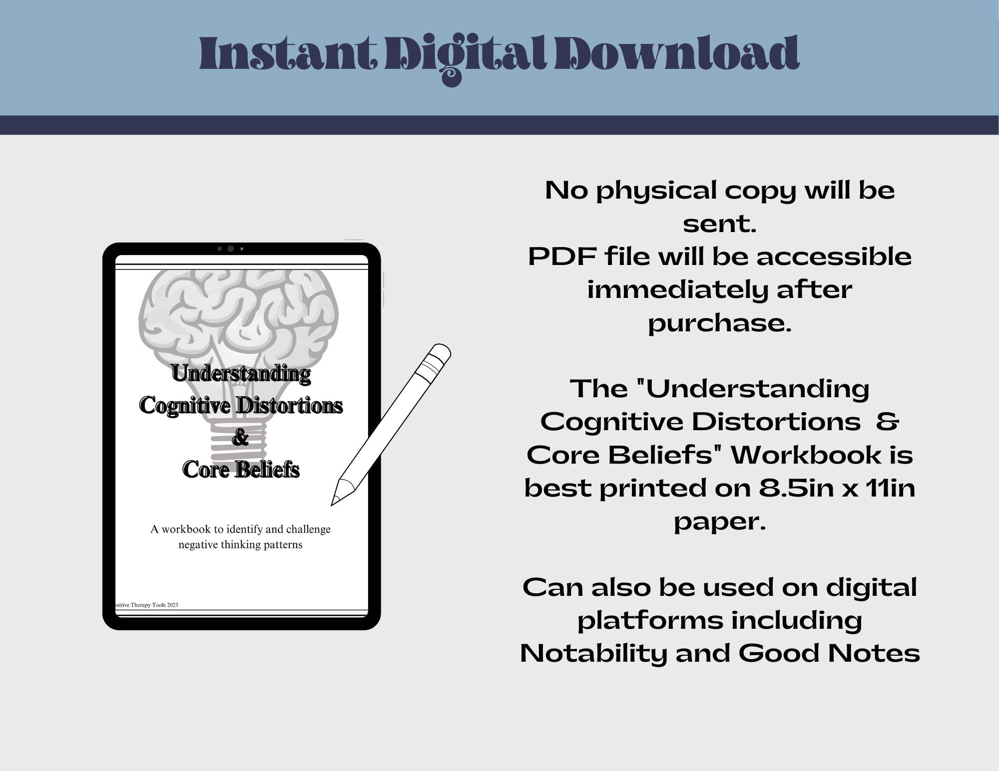 Counseling Worksheets Counseling Workbook Cognitive Therapy Worksheets ...