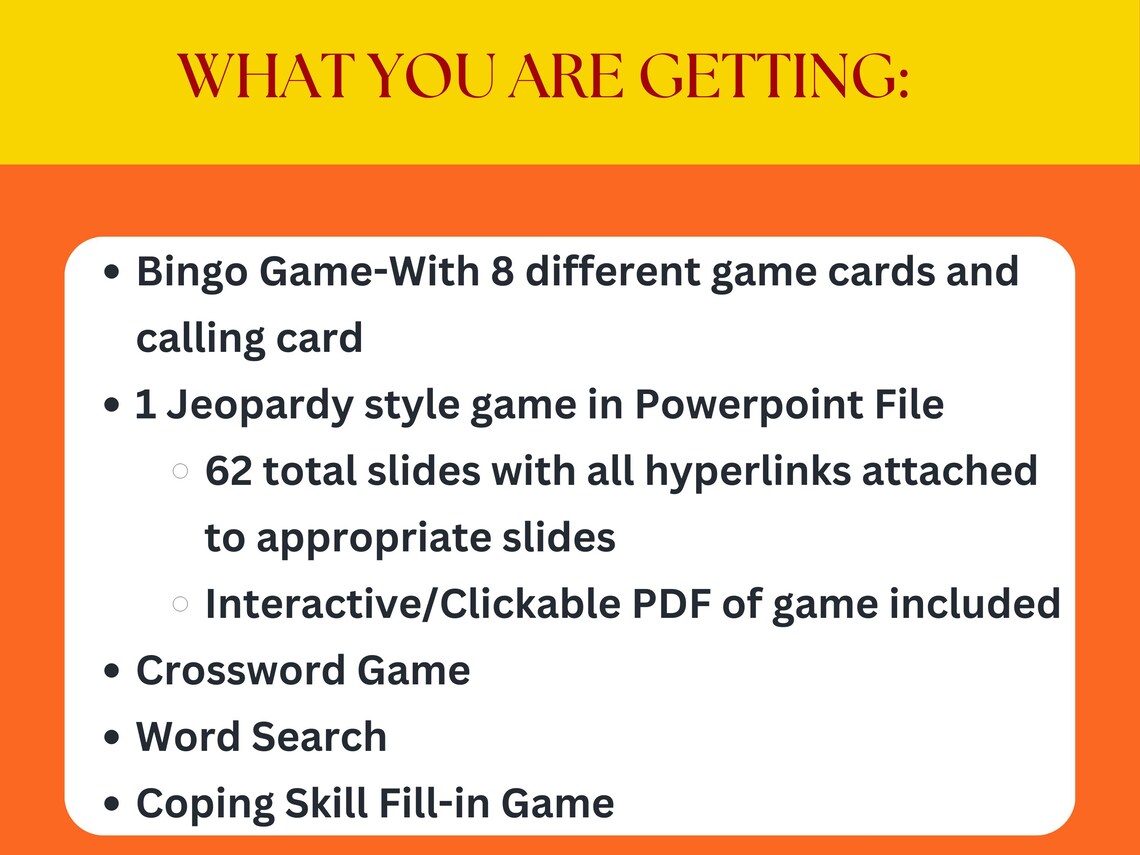 Thanksgiving Therapy Games Coping Skills Counseling Games Coping Skills ...